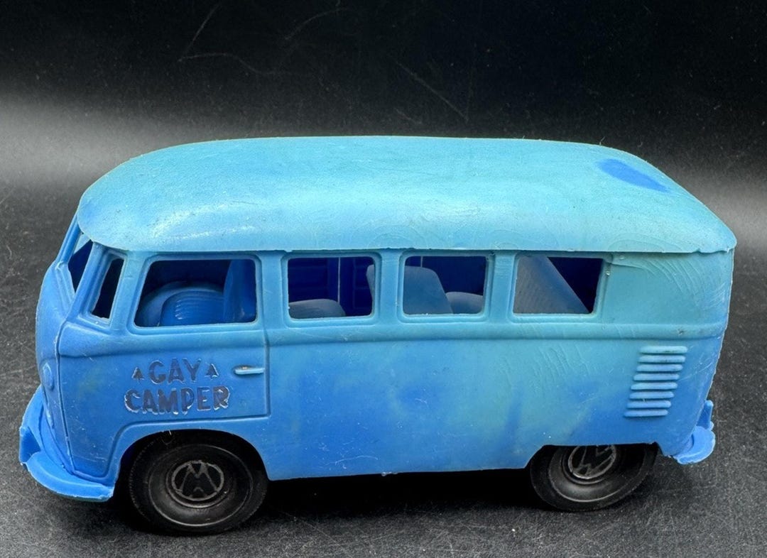 Vintage Atomic Era GAY Blue CAMPER Van by Gay Toys Inc -TO13 - Etsy