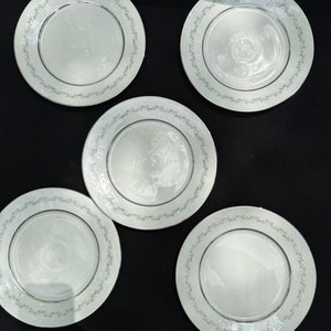 5 Holyoke Bone China by Oxford Div of Lenox White Daisies 8” Salad ...