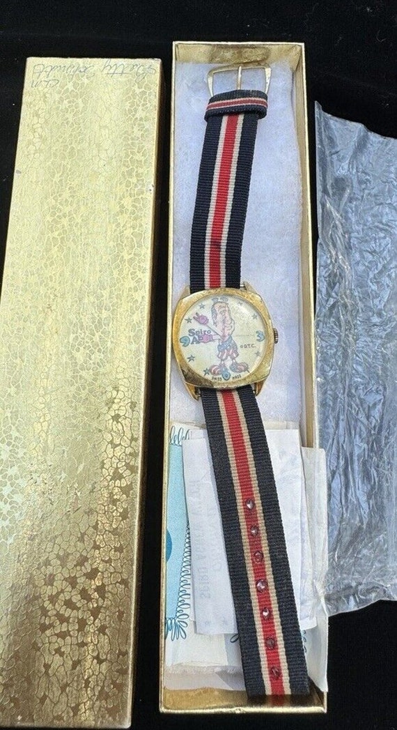 1970s DTC Spiro Agnew Swiss Political Cartoon Watch &… - Gem