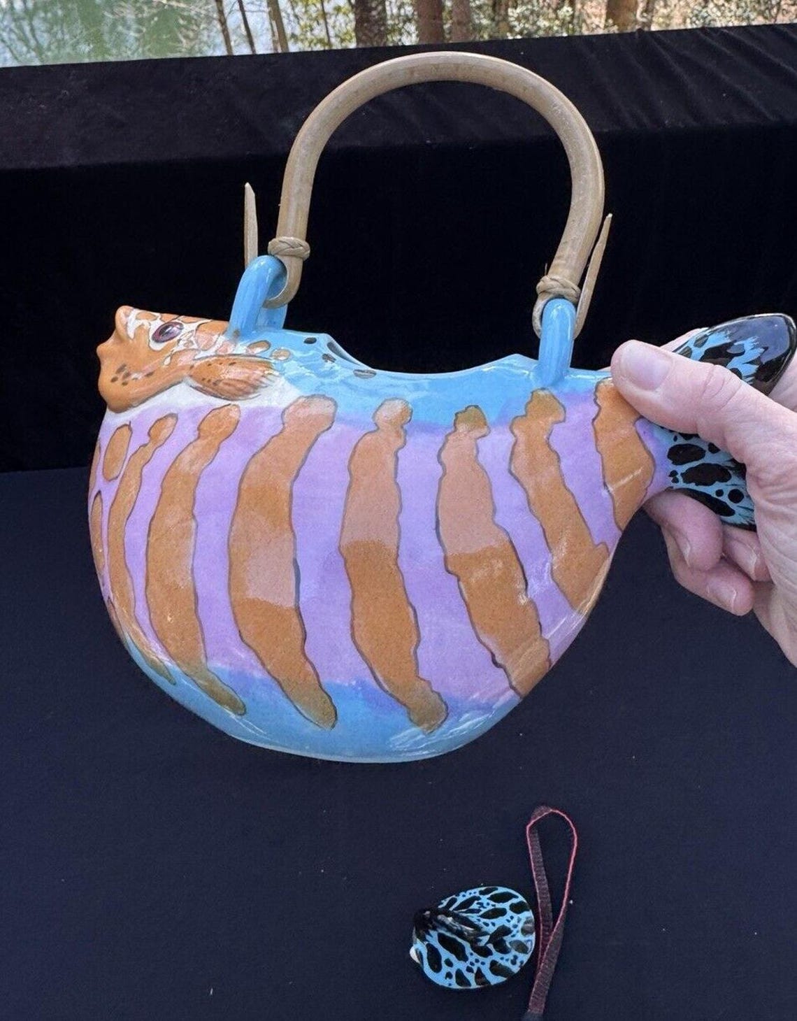 Rare Vtg 1984 Animals & Co. Tropical Fish Tea Pot #8 of 90 ! Artist ...