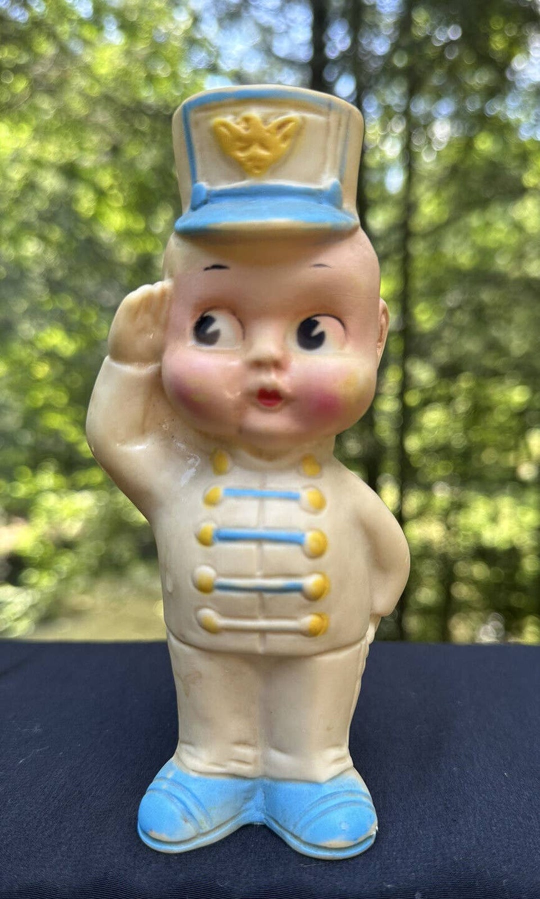 Vintage Kewpie Side Glancing Doll Soldier Baby Squeeze Toy 1962 ...