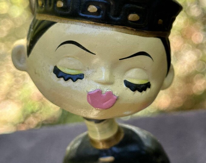 Vintage Asian Boy Let's Kiss Bobblehead Bank About 6 Inch High Japan ...