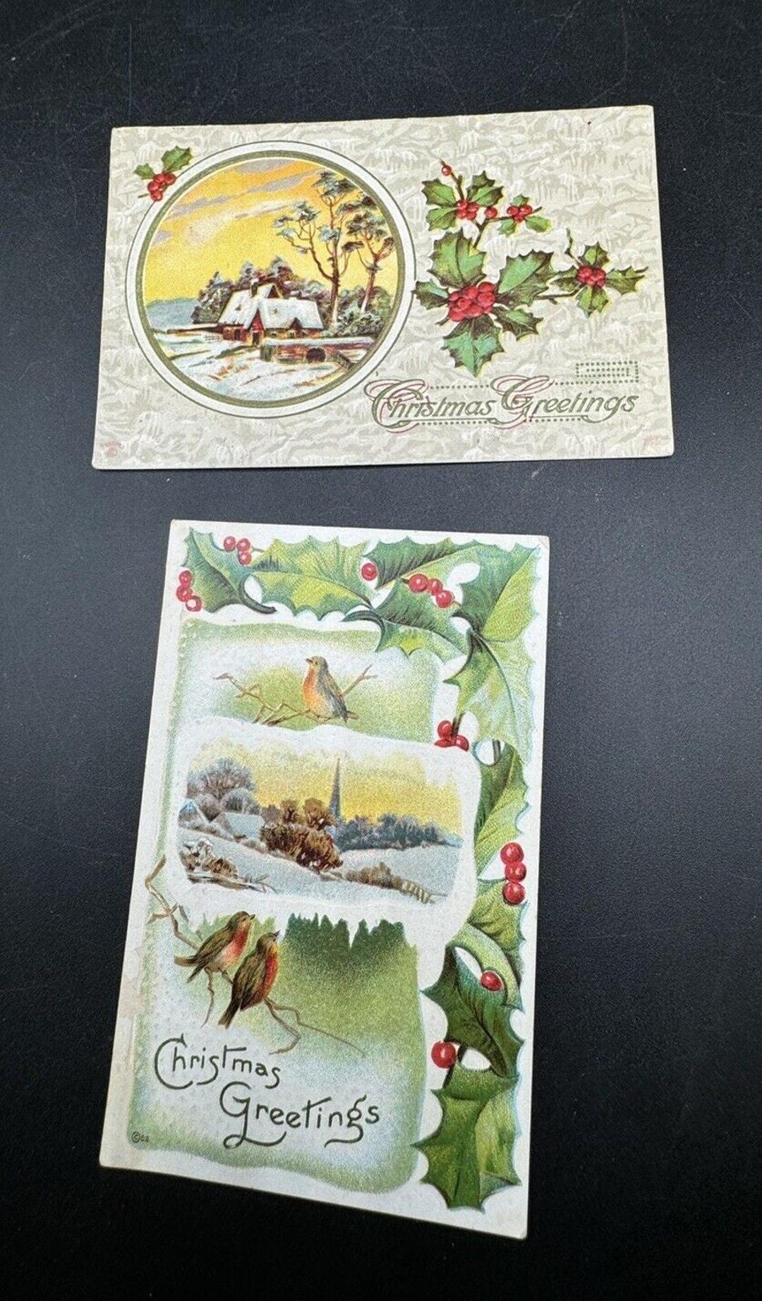1900’s Victorian Christmas Post Cards AMAZING Color! Germany - Etsy