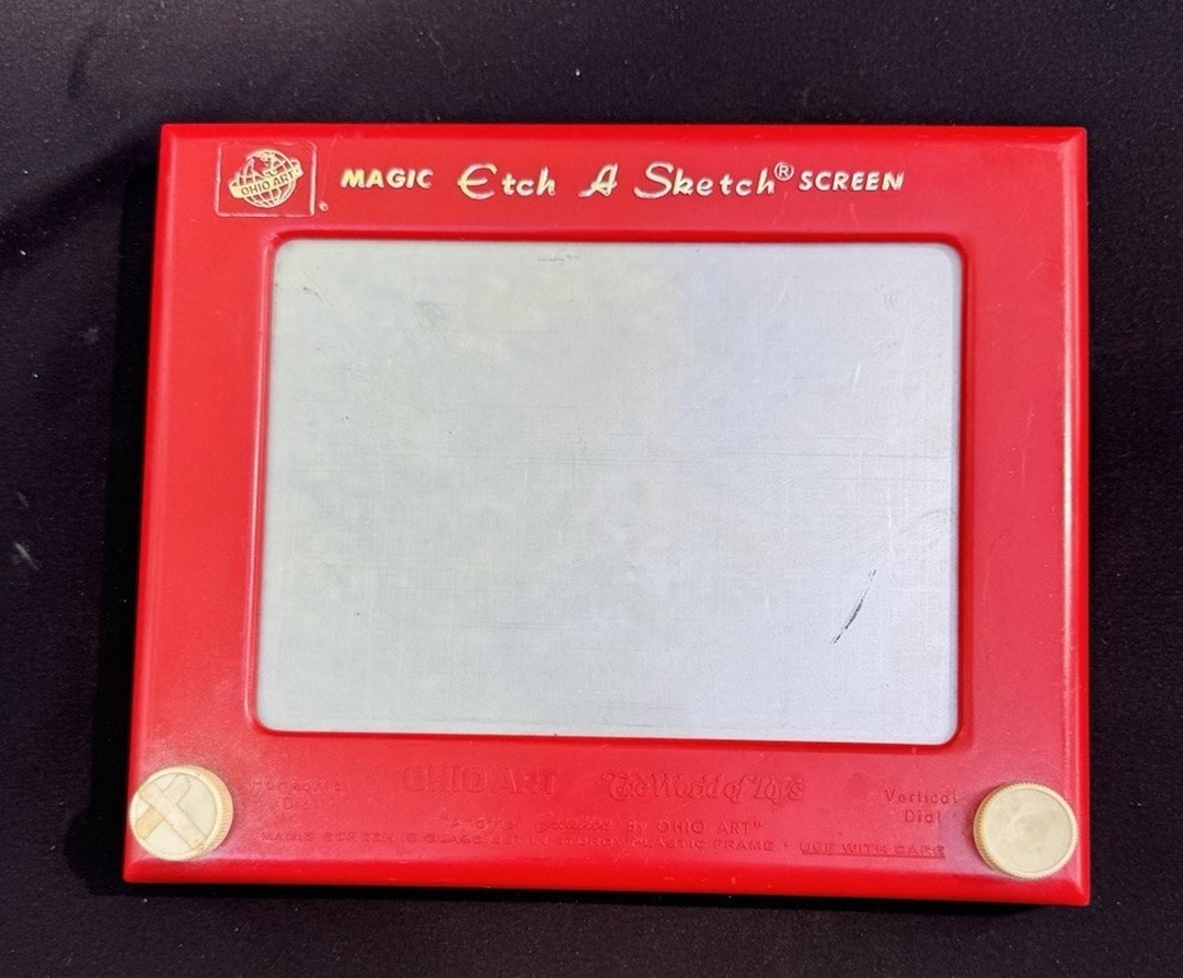 Vintage 1960’s Magic ETCH A SKETCH by Ohio Art TESTED 1J3098 Glass ...