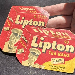 1960'S ORIGINAL LIPTON Tea Promotional Sewing Kit. Made in West GERMANY ...