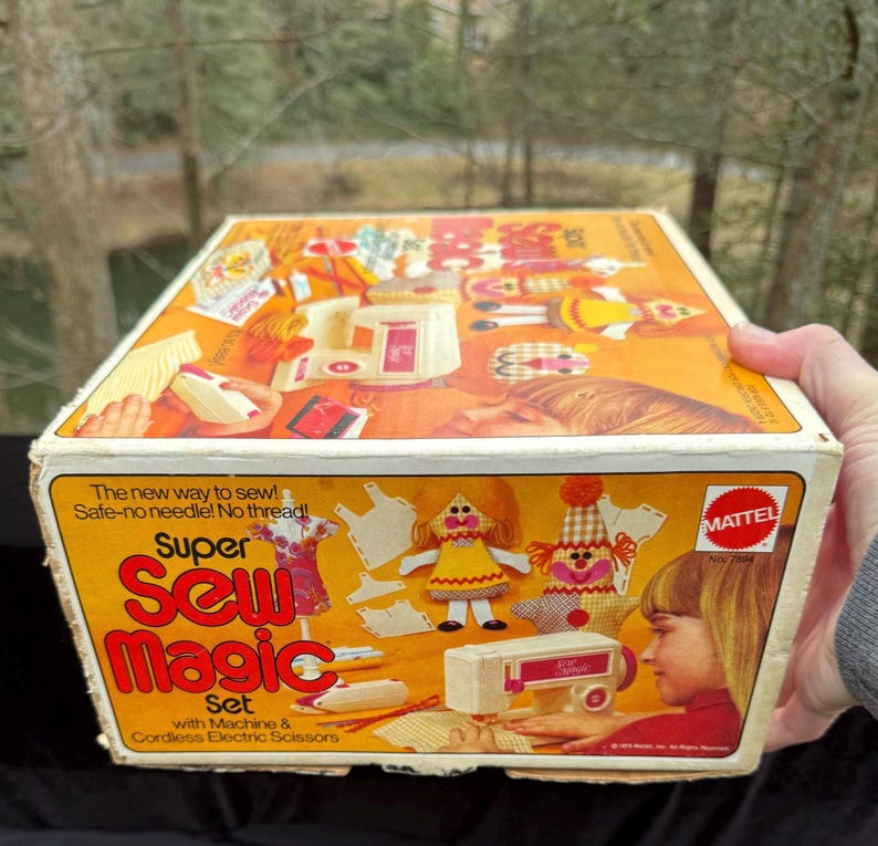Rare Vintage 1973 Barbie Sew Magic Fashion Set Mattel in Original Box ...