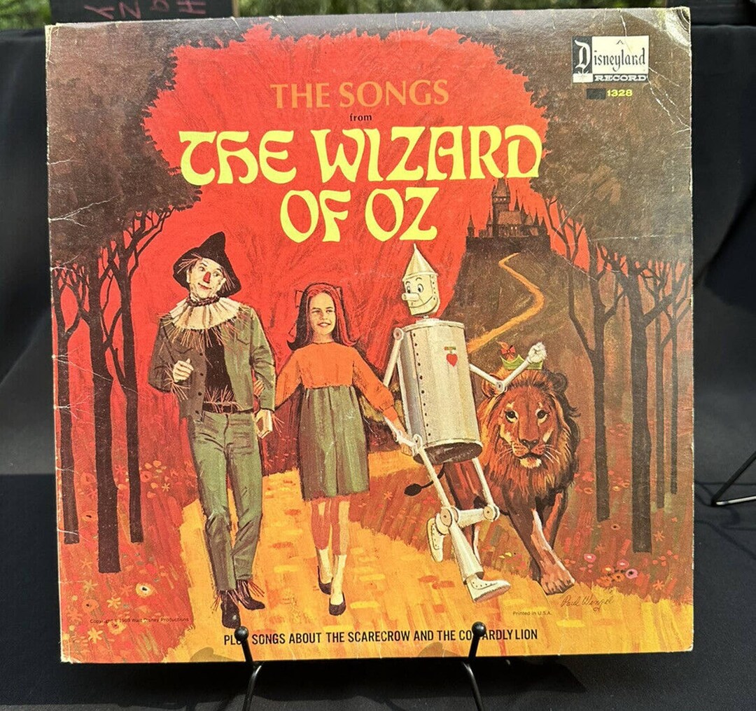 1969 Vintage Songs From the Wizard of Oz Disneyland Record LP Walt ...