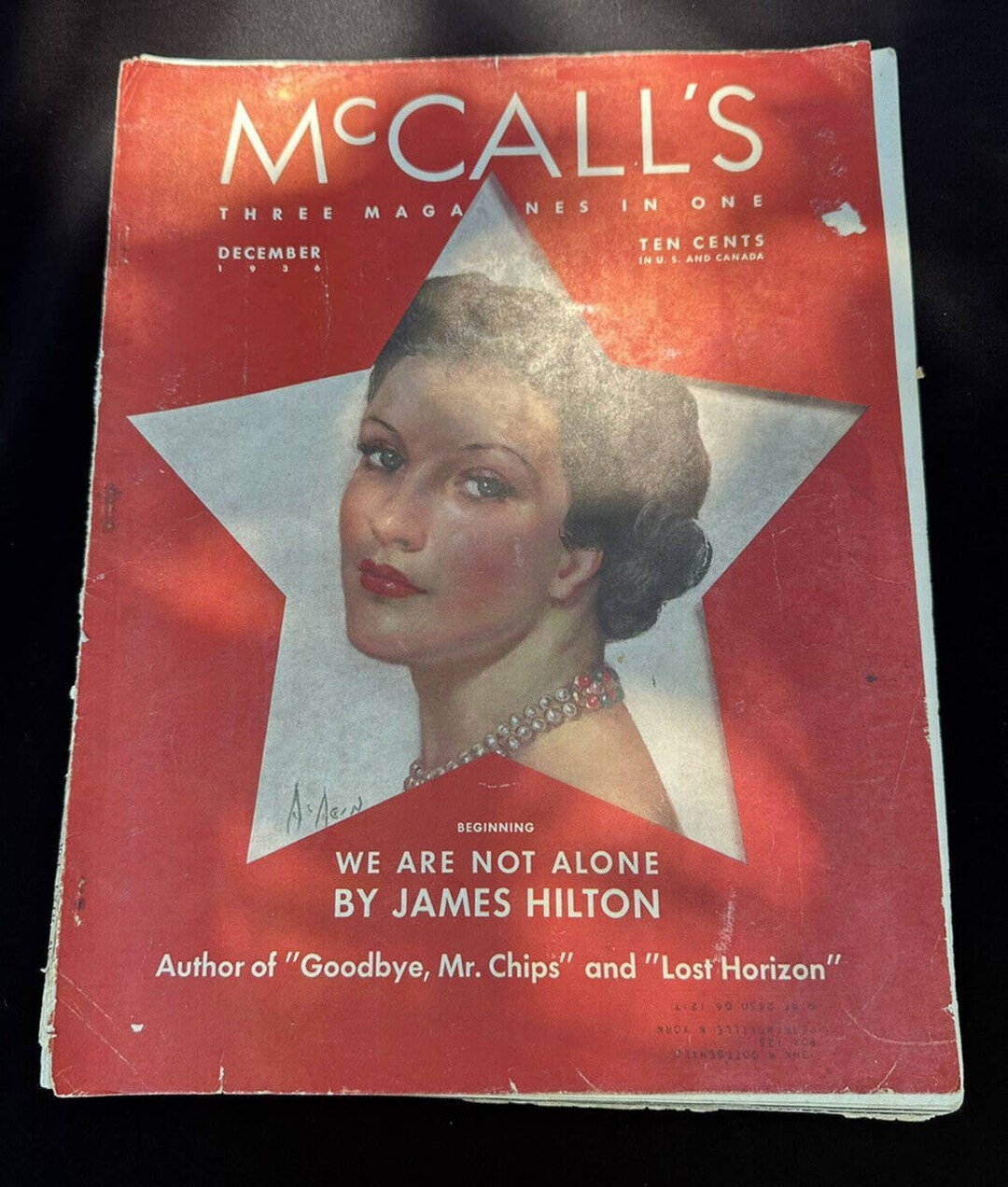 Vintage 1936 Mccalls December Magazine Cover Christmas Issue Great Ads ...