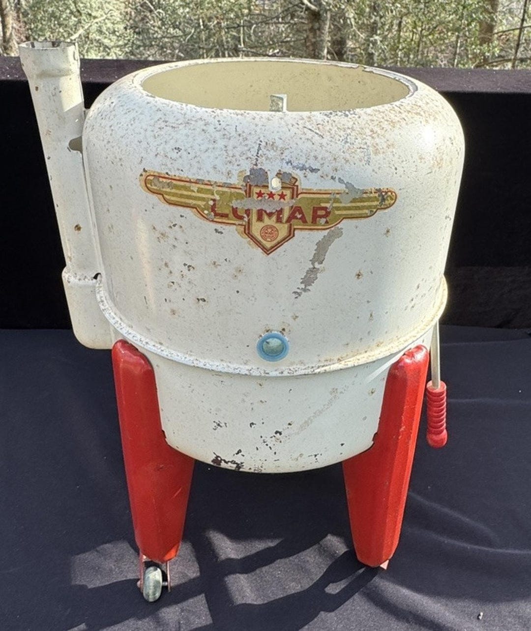 LOUIS MARX LUMAR Hand Crank Washing Machine Washer Missing Pieces Sold ...
