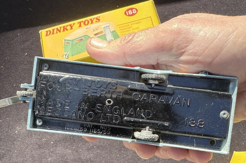 1950 Vtg 188 FOUR Berth Caravan Dinky Toys England MECCANO Mint in Box ...