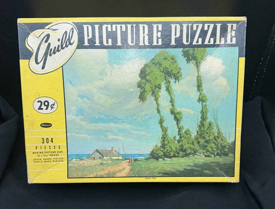 Vintage Whitman Guild 304 PC Picture Puzzle Lands End Series O - Etsy