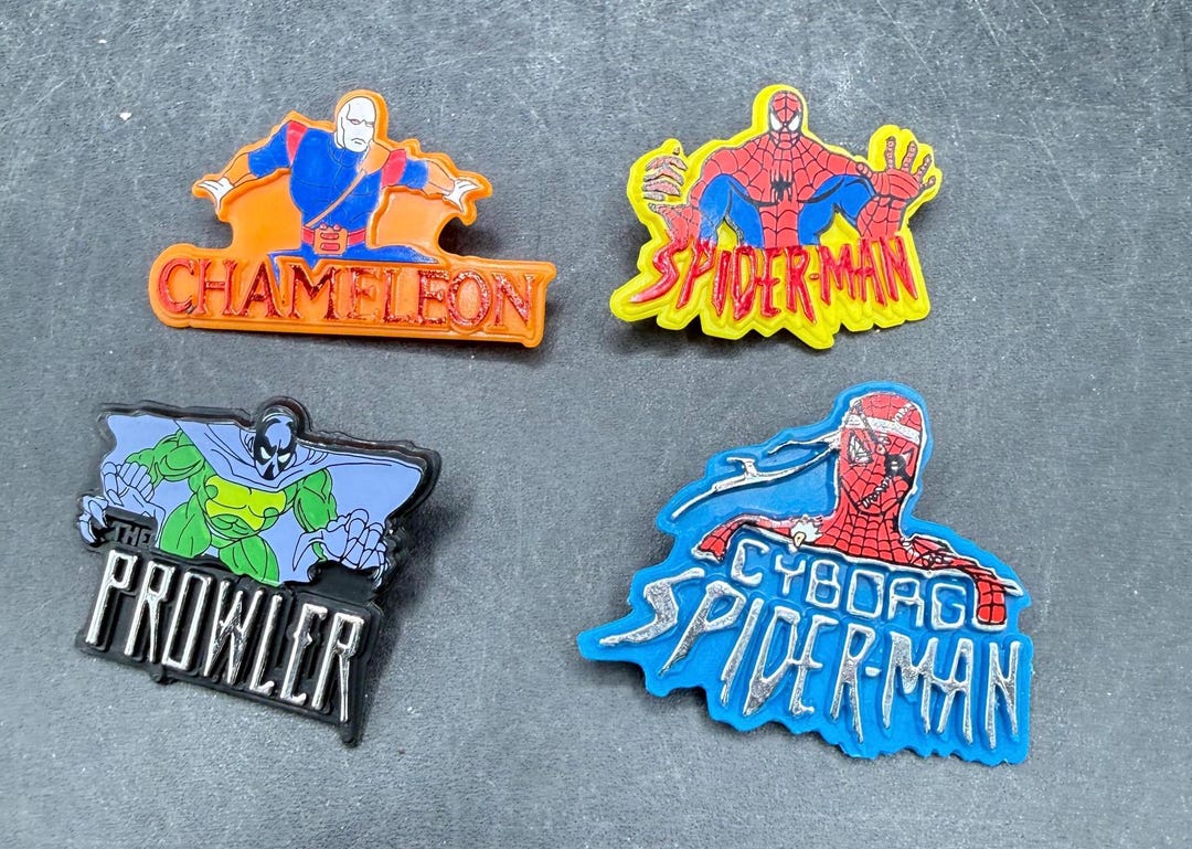 Vintage 1990’s Marvel Comics Action Figure Clips Cyborg Spider-man ...
