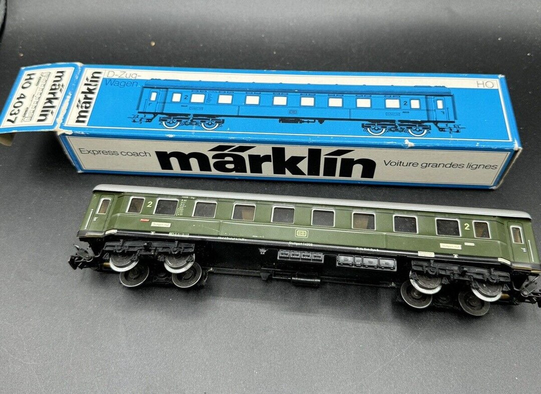 HO - Marklin 4037 Passenger Car in Original Box! DB 2 - Etsy