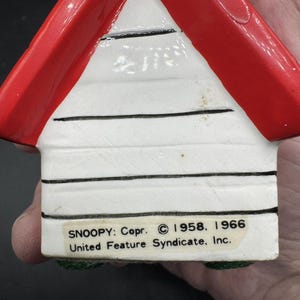 Rare Vintage Snoopy on Dog House Ceramic Figurine Schulz 1966 Japan ...