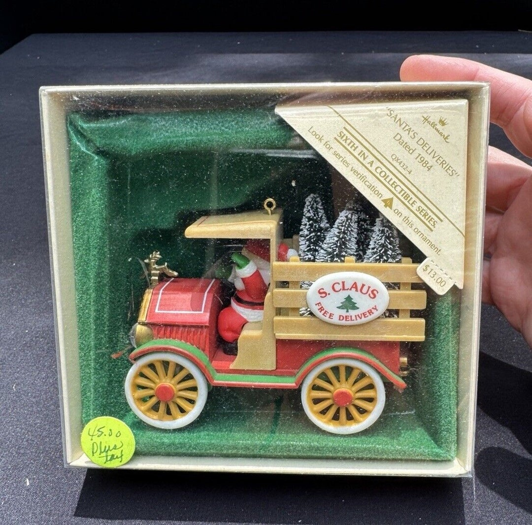 1984 Hallmark Ornament Santa's Deliveries 6th in Series With Box ...
