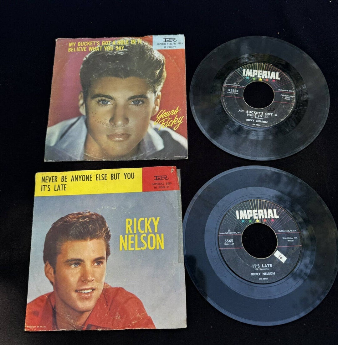 2 Ricky Nelson Records -never Be Anyone Else but You & Buckets Got A ...