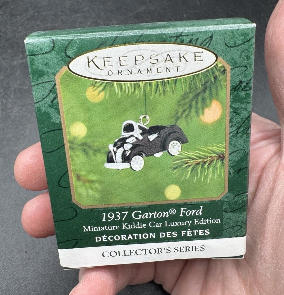 New 1937 Garton Ford Mini Kiddie Car Luxury Edition Hallmark Ornament ...