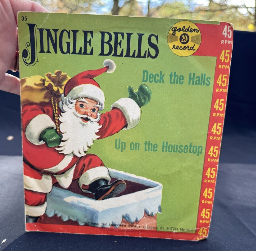 1940’s Jingle Bells Deck the Halls up on the Housetop 45RPM Golden ...