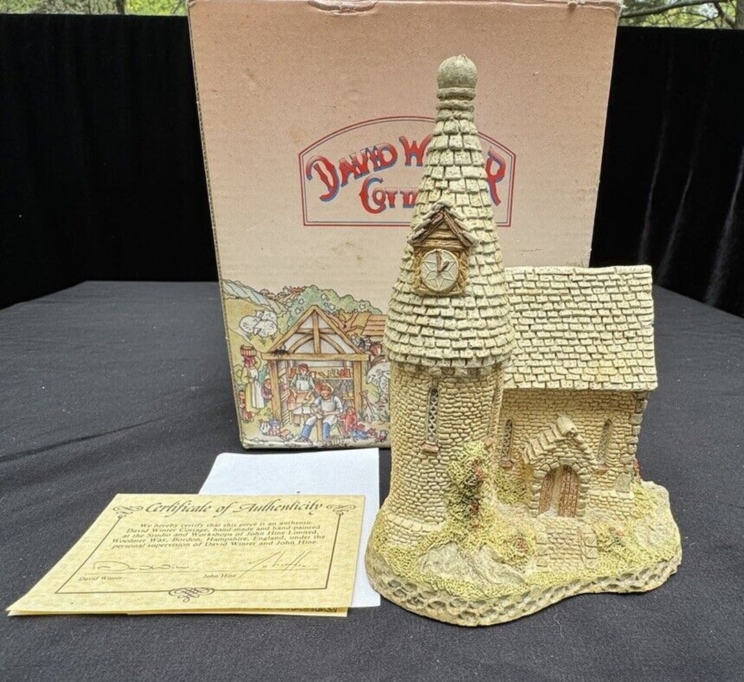 David Winter Cottages Collection THE CHAPEL 1984 Limited Edition W/box ...