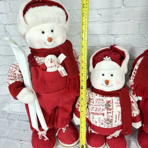 Cute! Tii Collections 25” Tall Snowman Family Mr Mrs & Kids High ...