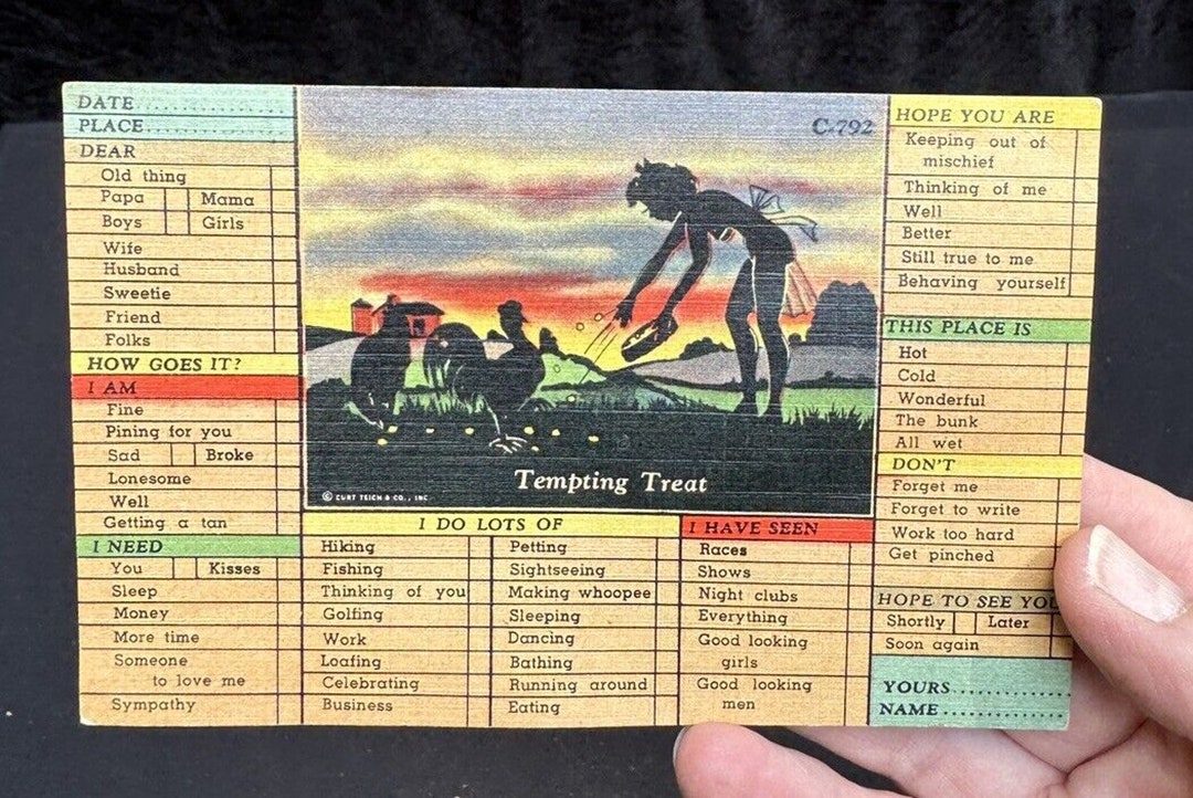 1950’s Comic Check Items Postcards CT Busy Persons Comics Colortone ...