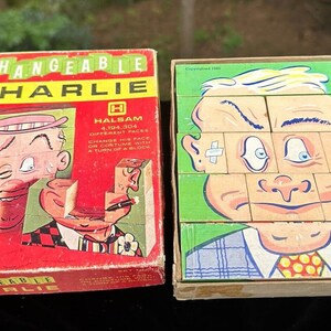 1950s Halsam Changeable Charlie Puzzle Game 4,194,304 Different Faces ...