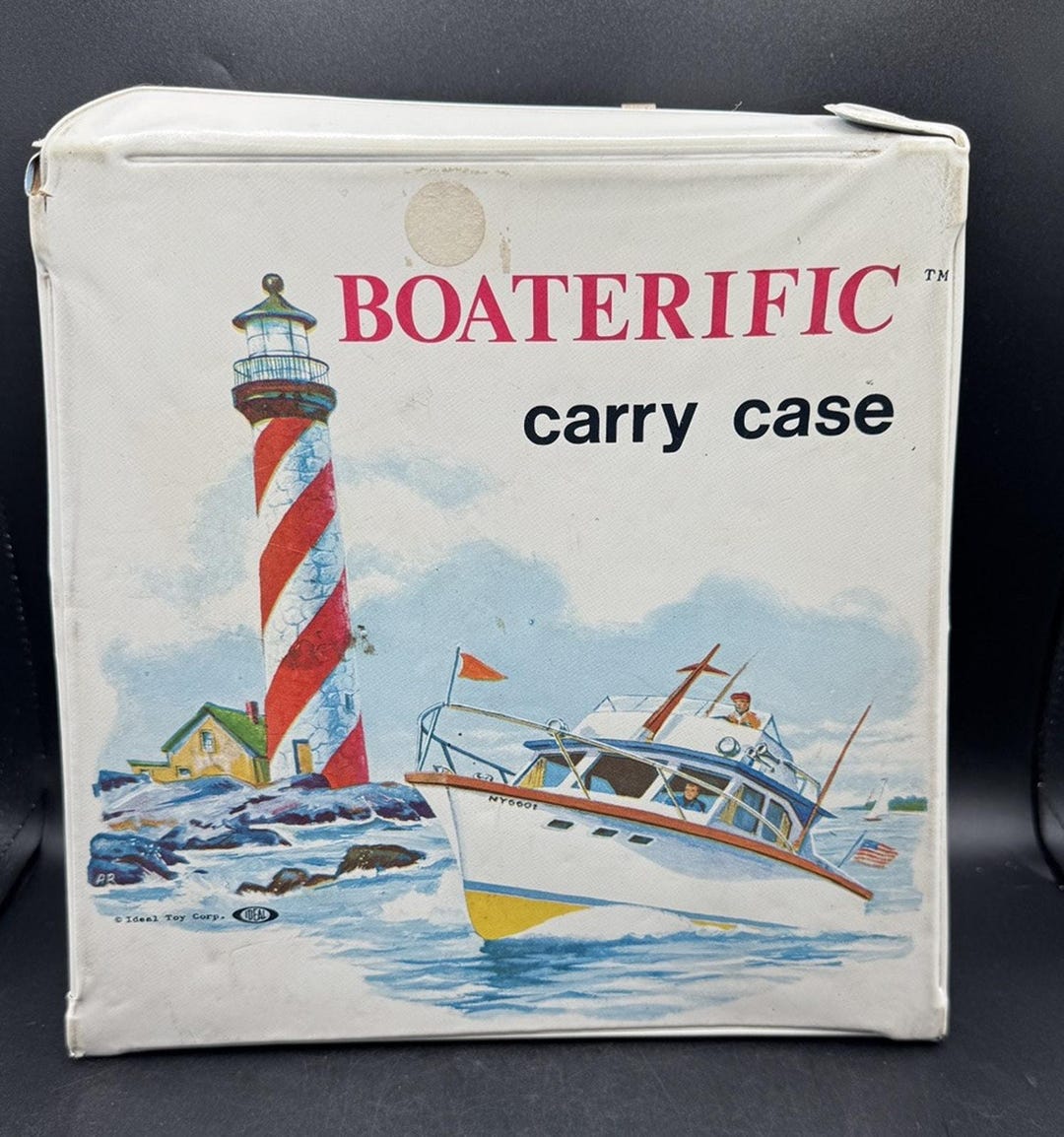 Very Rare VINTAGE IDEAL Toy BOATERIFIC Toy Boat Carry Case *inside ...