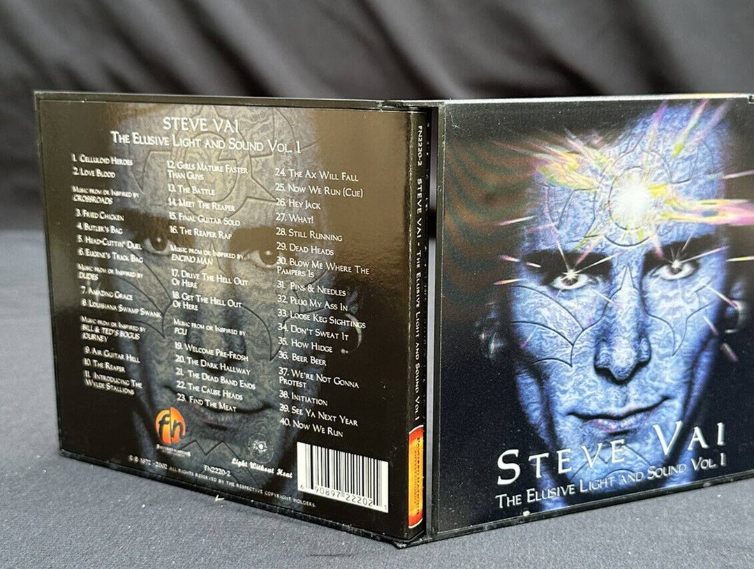 STEVE VAI the Elusive Light and Sound Vol. 1 CD Holographic Cover Mint ...