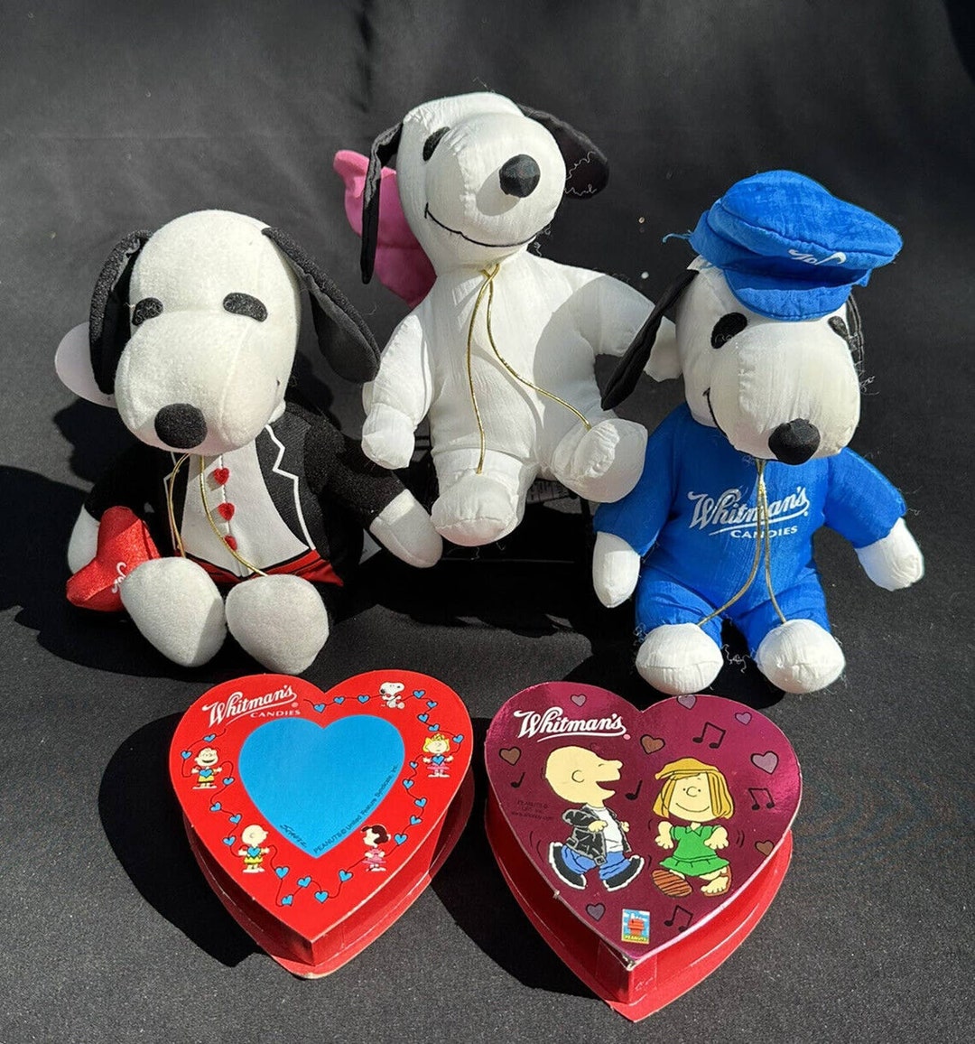 Vintage Snoopy Peanuts Whitman's Chocolate Plush Toy Lot & Boxes -6C - Etsy