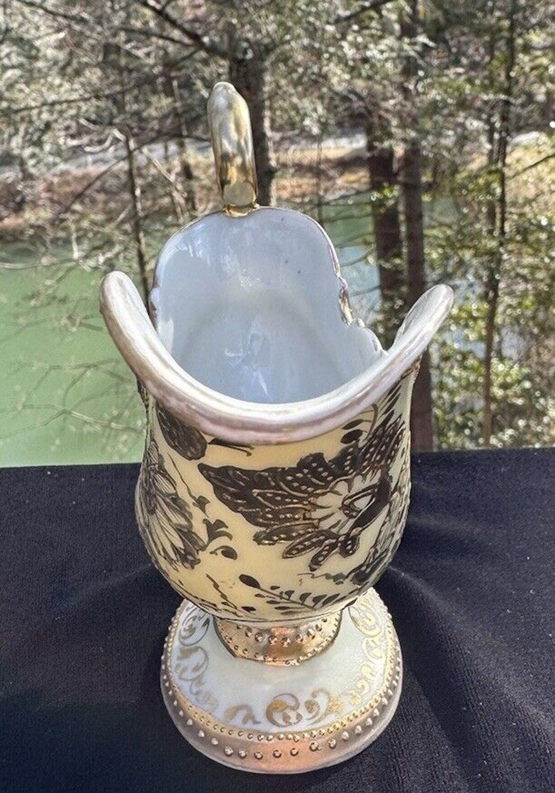 Rare Morimura Gumi Antique 1891 Nippon Yellow Gilded Gravy Boat ...