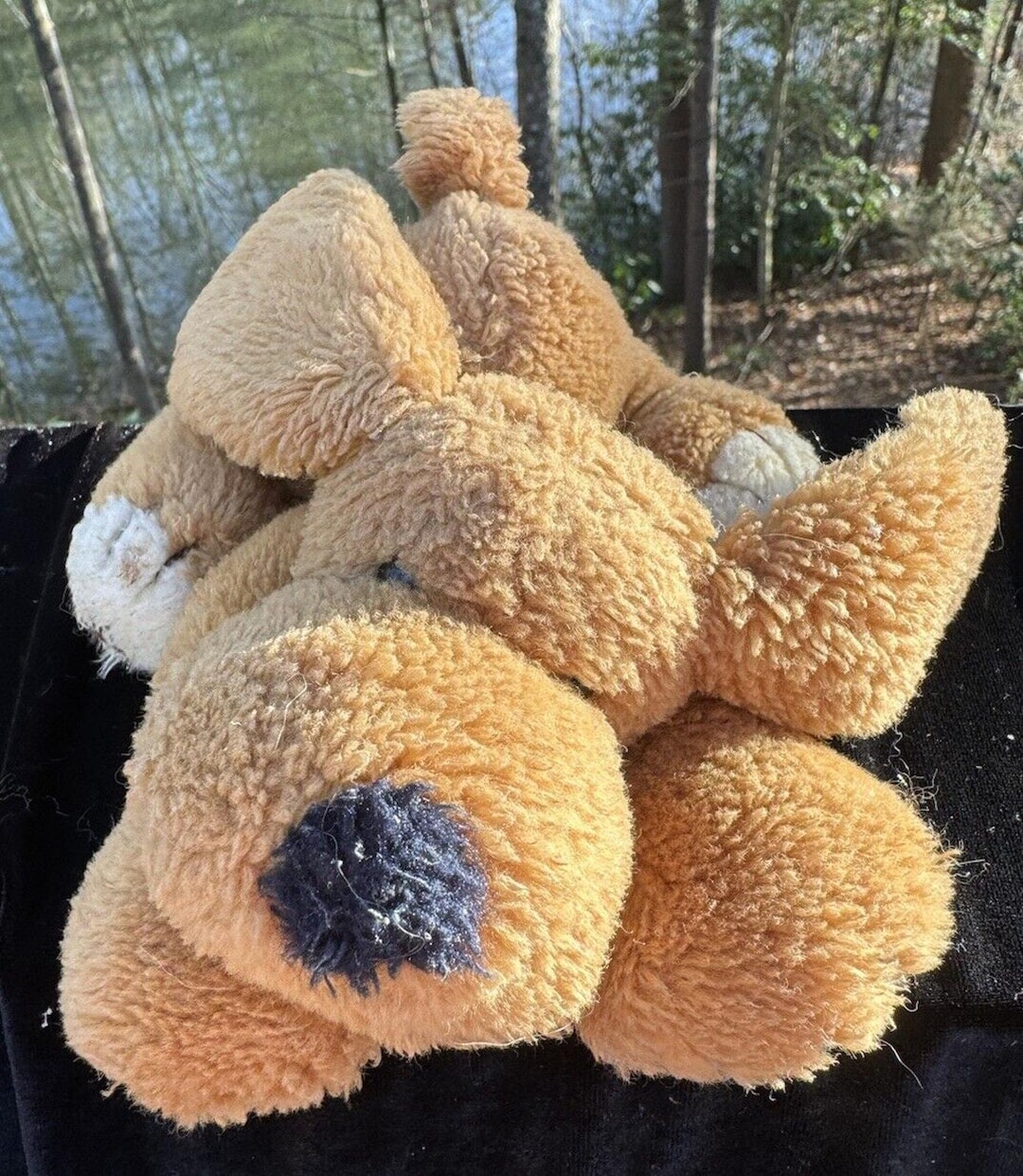 Vintage 7” Large Antics Matthew Fox Brown Dog Plush Long Ears 1981 - Etsy