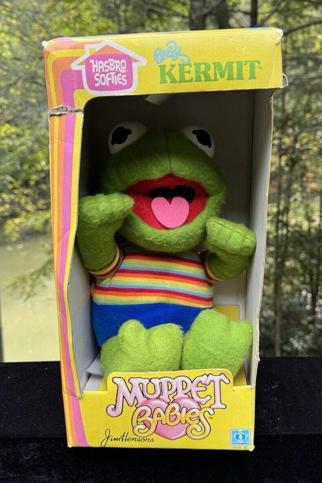 1983 Hasbro Jim Henson MUPPET BABIES Baby KERMIT Plush in Box Rare! - Etsy