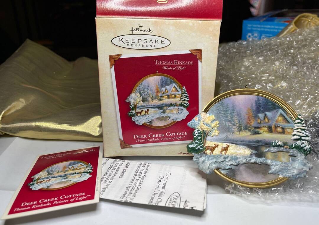 Brand New Hallmark THOMAS KINDADE Deer Creek Cottage Painter of Light ...