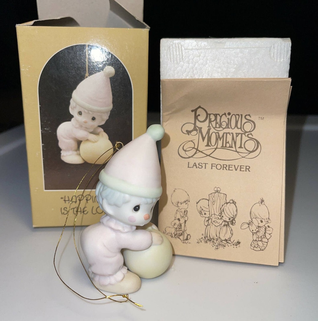 New! 1985 "happiness is the Lord" Precious Moments Ornament Samuel J ...