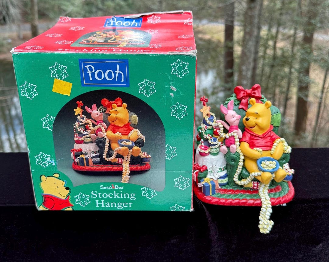 Vintage Disney Winnie the Pooh With Piglet 1998 christmas Stocking ...