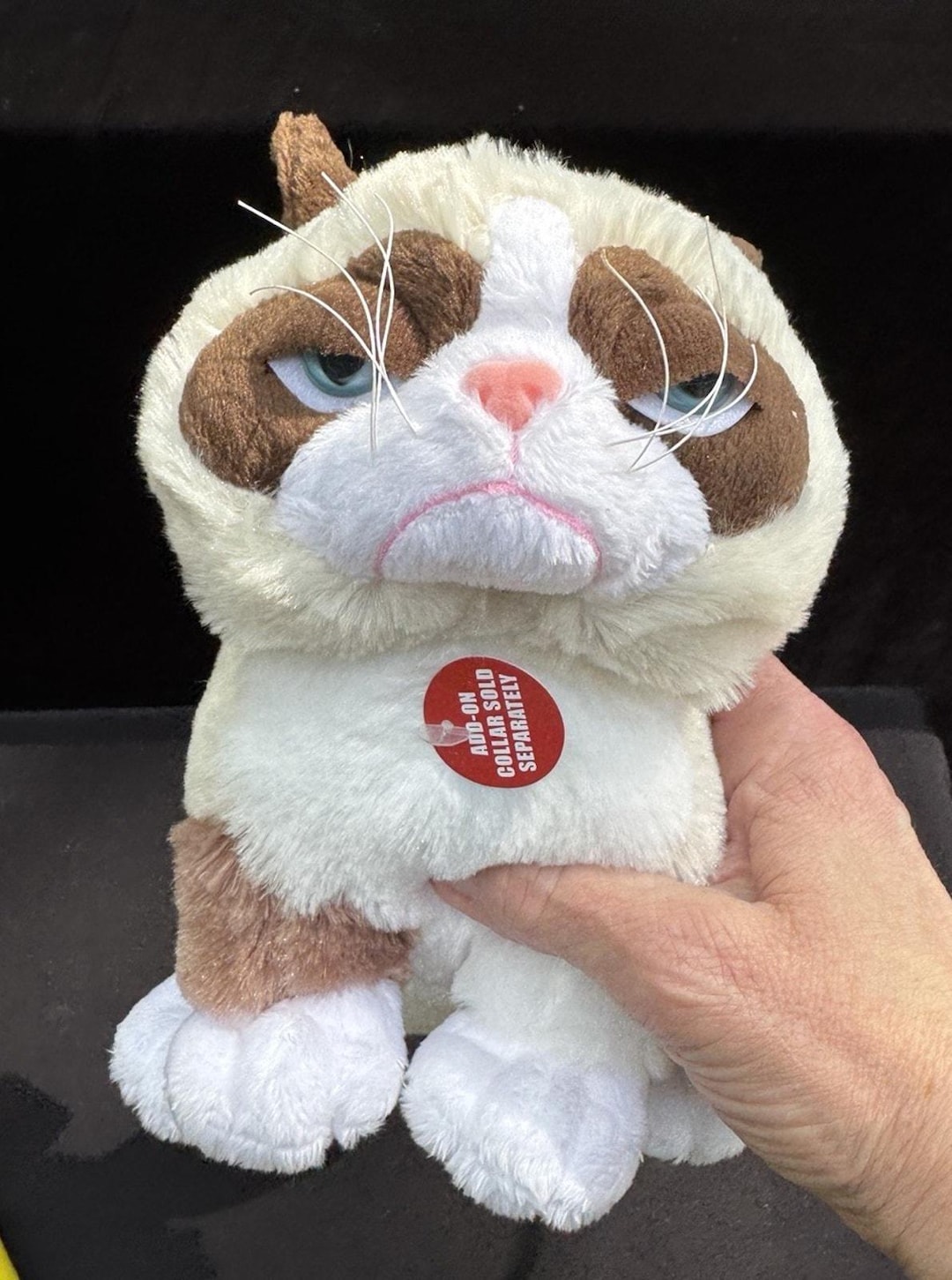 Ganz Tired Siamese Grumpy Cat Kitty Plush Stuffed Toy Sitting White ...
