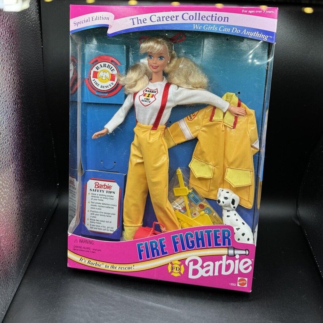 Fire Fighter Barbie Doll the Career Collection Special Ed 1994 Mattel ...