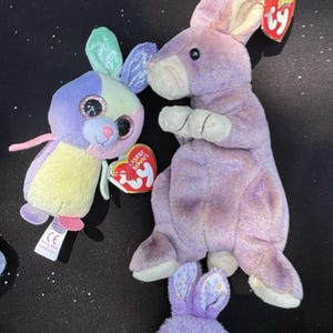 TY Beanie Babies Lot 5 EASTER Bunnies Lamb Basket Beanies & More - Etsy