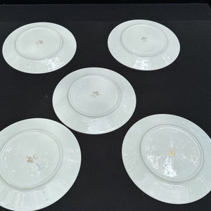 5 Holyoke Bone China by Oxford Div of Lenox White Daisies 8” Salad ...
