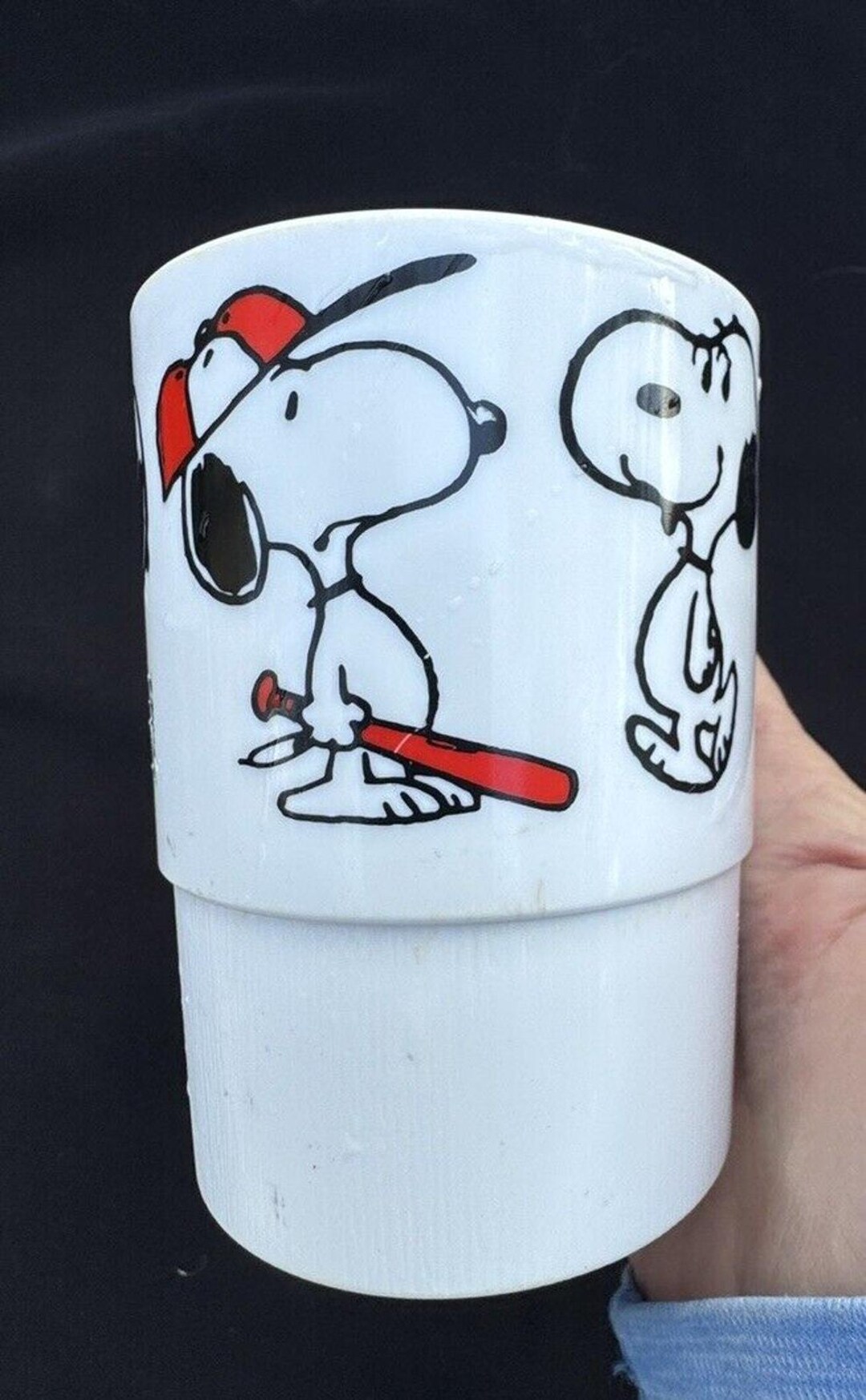 VTG SNOOPY Peanuts Plastic Cup 1965 Charles Schulz Collectible - Etsy