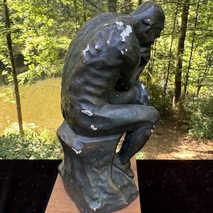 1960 Rodin’s the Thinker by Austin Productions Cast Stone 1st Edition ...