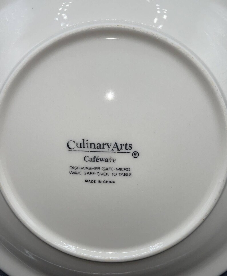 Culinary Arts Cafeware Set of 6 White Strawberry Design Dinner - Etsy