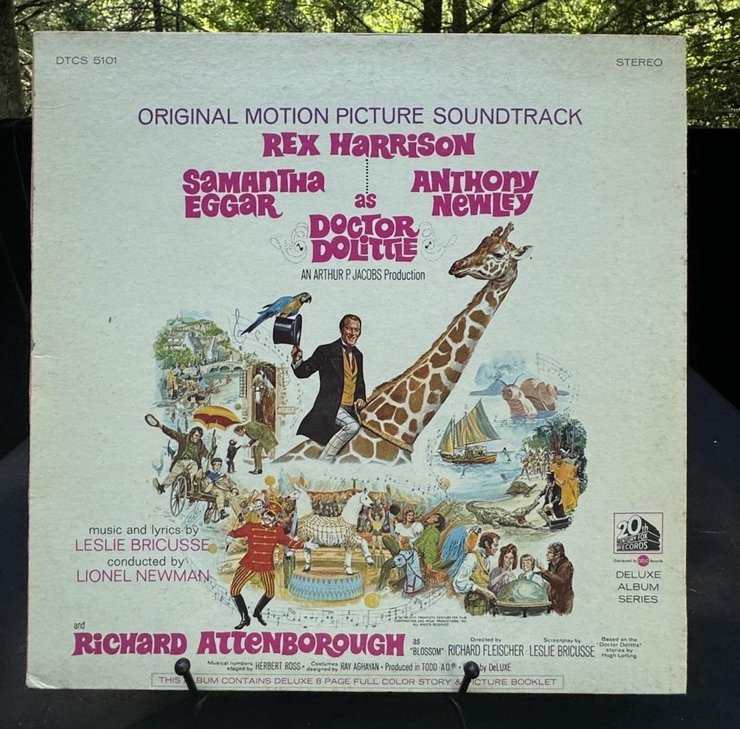 Vintage 1967 Doctor Doolittle Motion Picture Soundtrack Gatefold ...