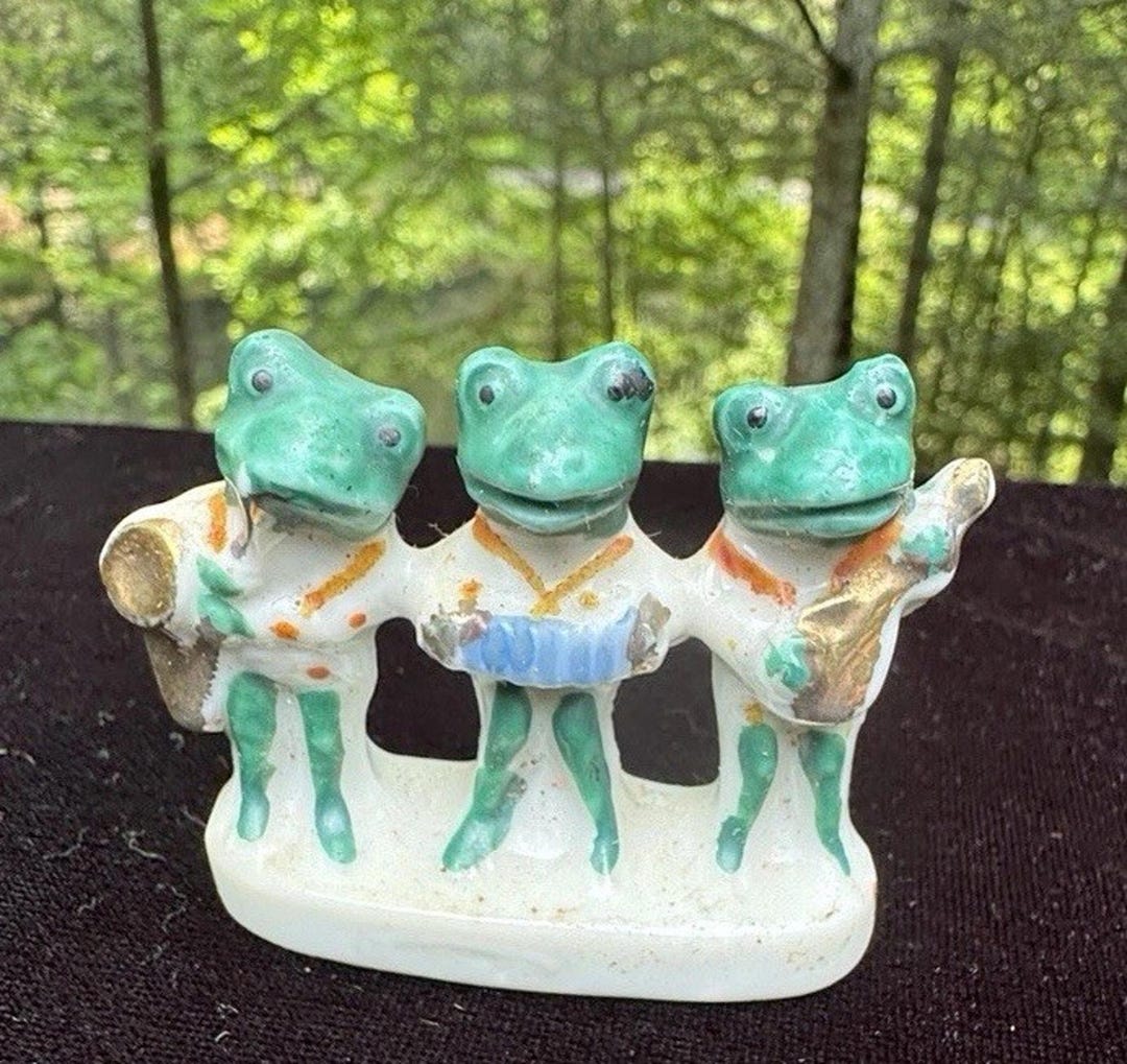 1920’s Frog Music Band Porcelain Musicians Orchestra Trio Wagner&apel ...