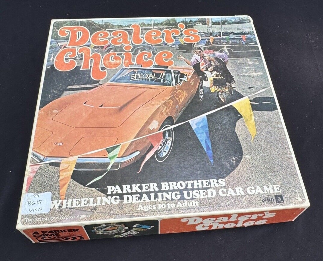 Vintage Dealer's Choice 1972 Board Game Parker Brothers Complete EUC ...