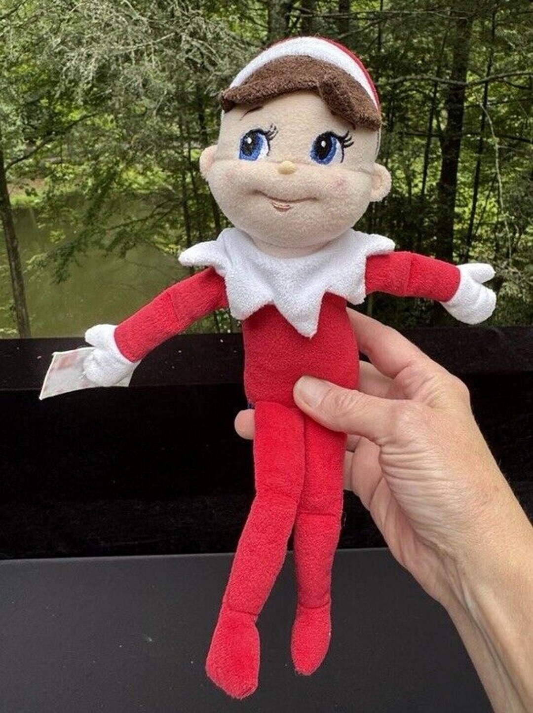 Vintage Elf on the Shelf Plushee Pal Blue Eyed Brown Hair Boy Doll ...