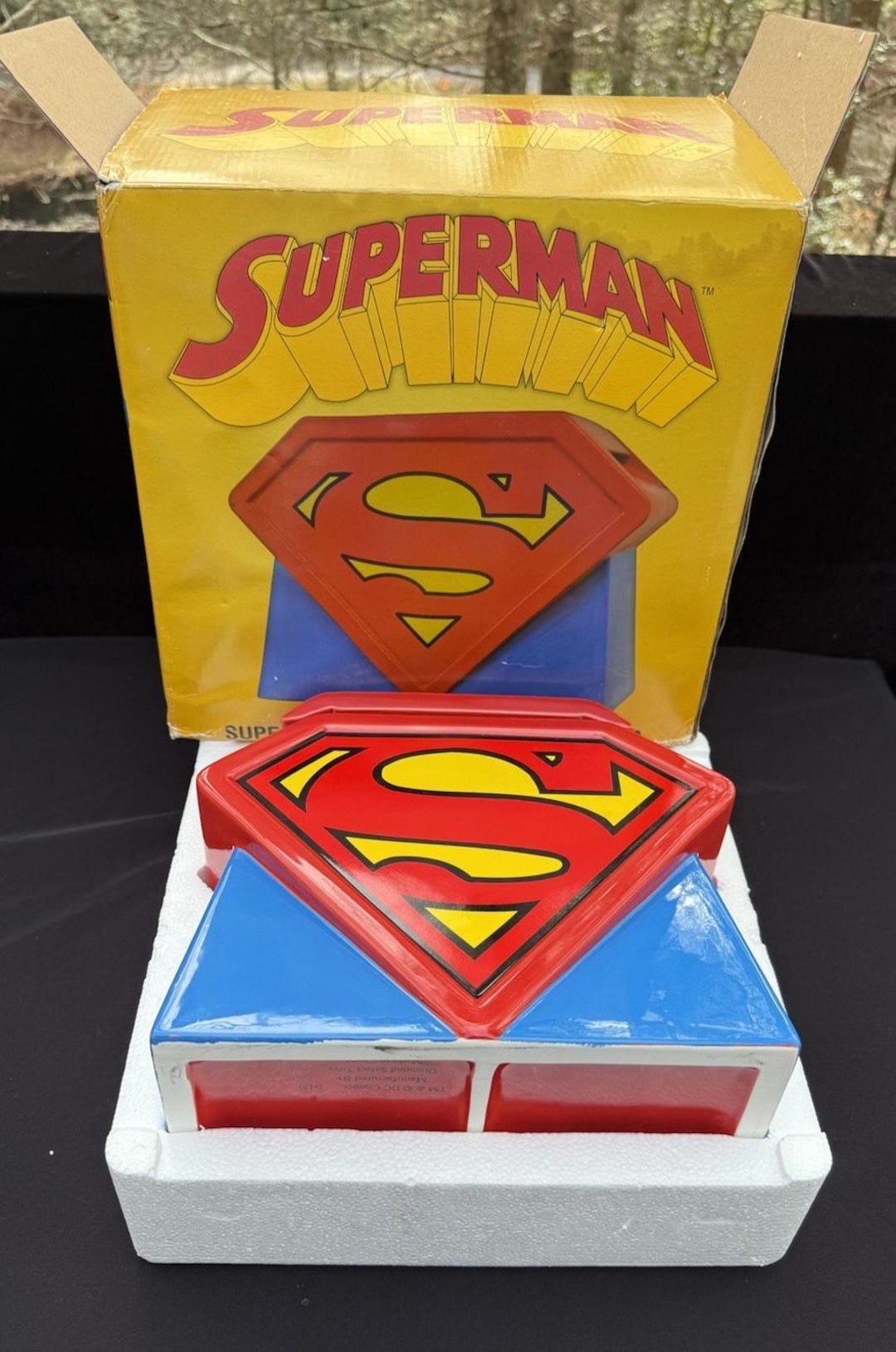 Superman Animated Series Logo Cookie Jar / Statue Comic Mint in ...