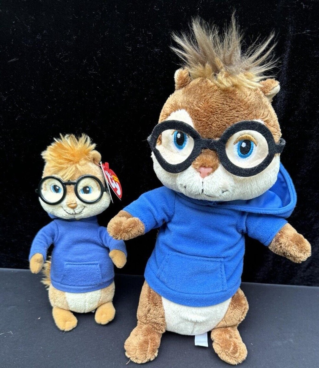 Build A Bear & TY Beanie Alvin and the Chipmunks Simon Plush W/ Blue ...