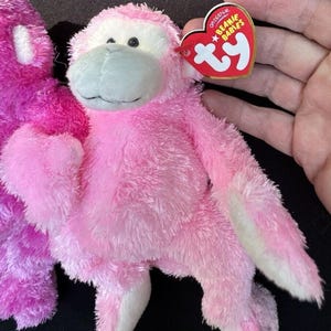 TY Beanie Baby “friends” the Attached Pink Monkeys Retired Vintage MWT ...