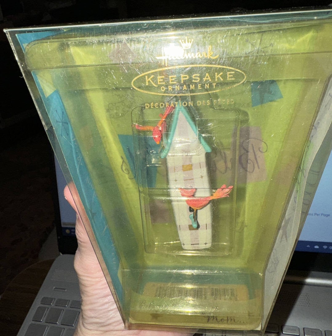 2002 Hallmark Ornament BETWEEN US Mom You Taught Me to Fly Porcelain ...